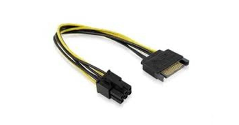 KÁBEL - SATA -> VGA 6pin tápátalakító - SATA